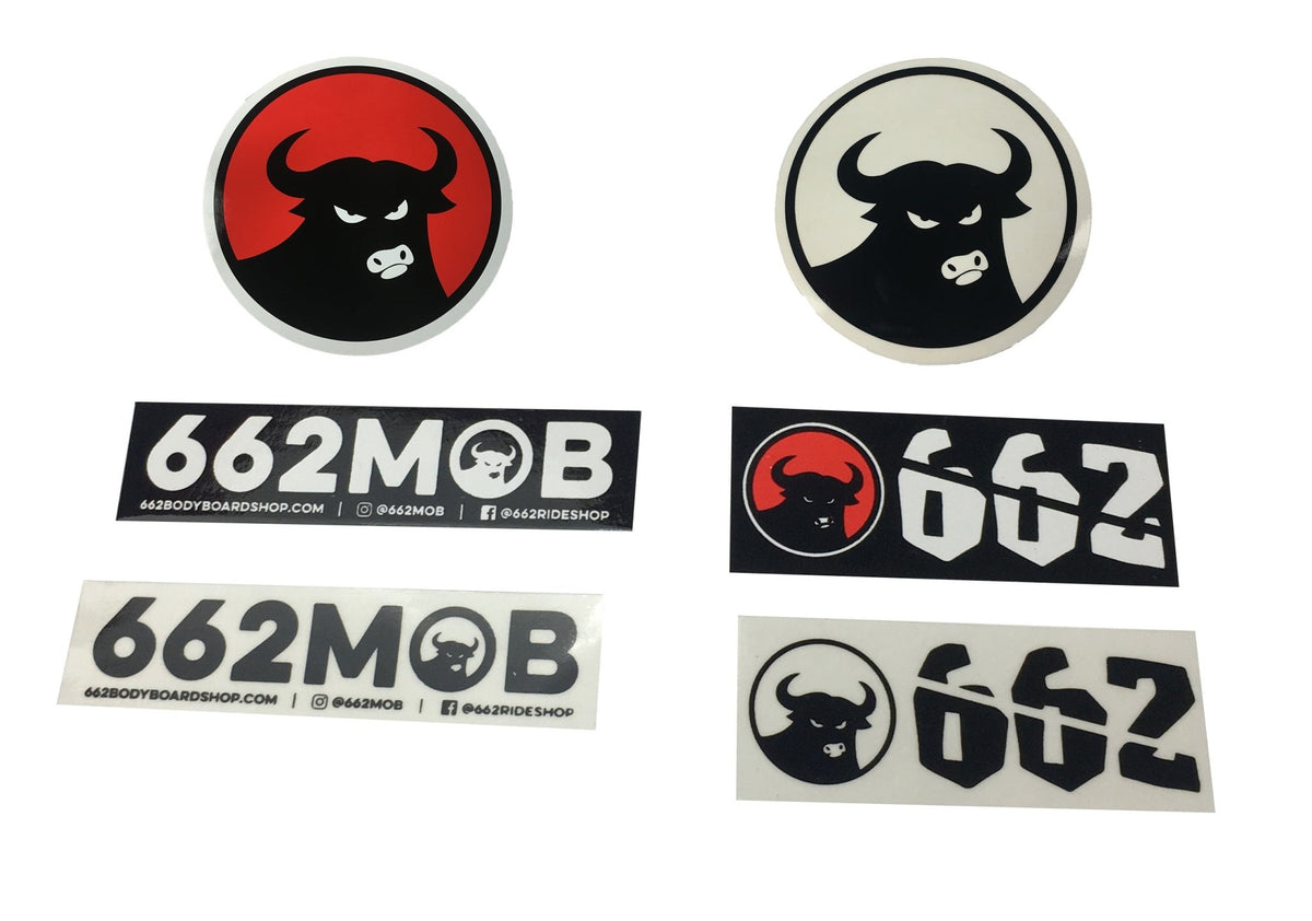 662 MINI Sticker Pack - 662 Bodyboard Shop | 662 Bodyboard Shop